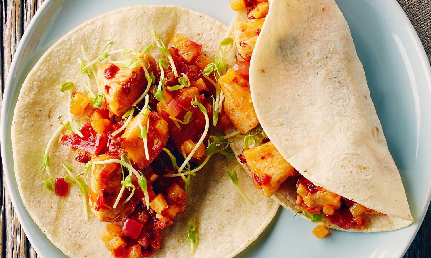 Tacos au poulet et à l’ananas - Le Poulet du Québec: Recettes de poulet ...
