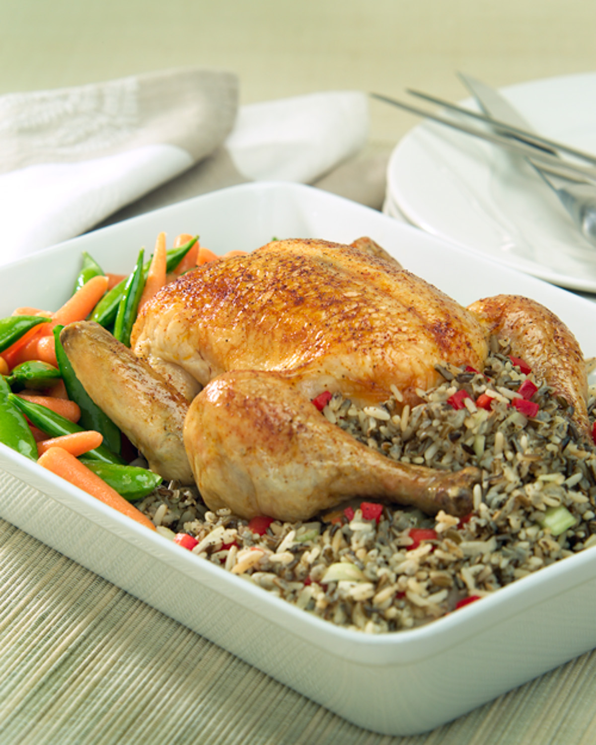 Poulet entier farci au riz sauvage - Le Poulet du Québec: Recettes de ...