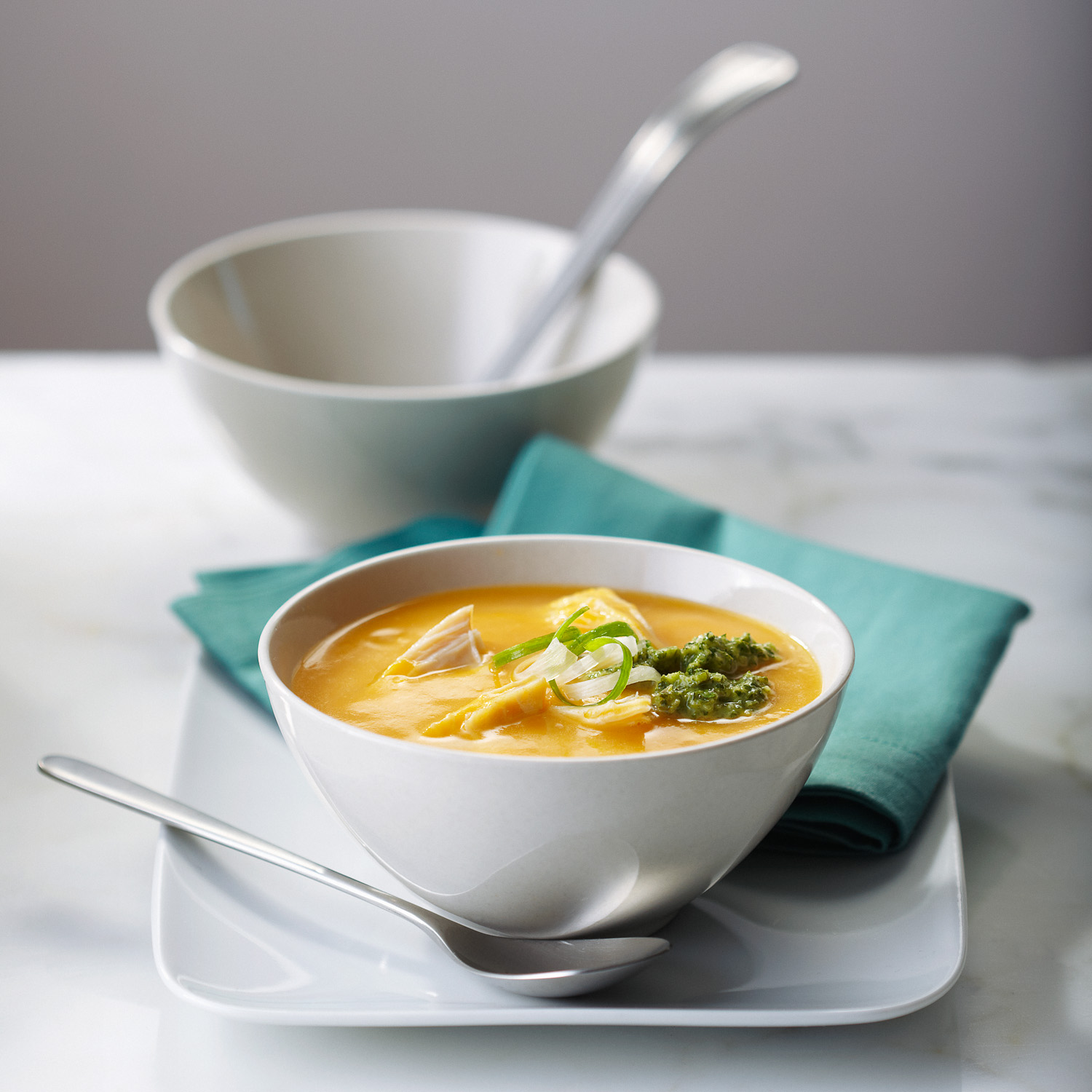 Potage thaïlandais à la courge kabocha (sans gluten) - Le Poulet du ...